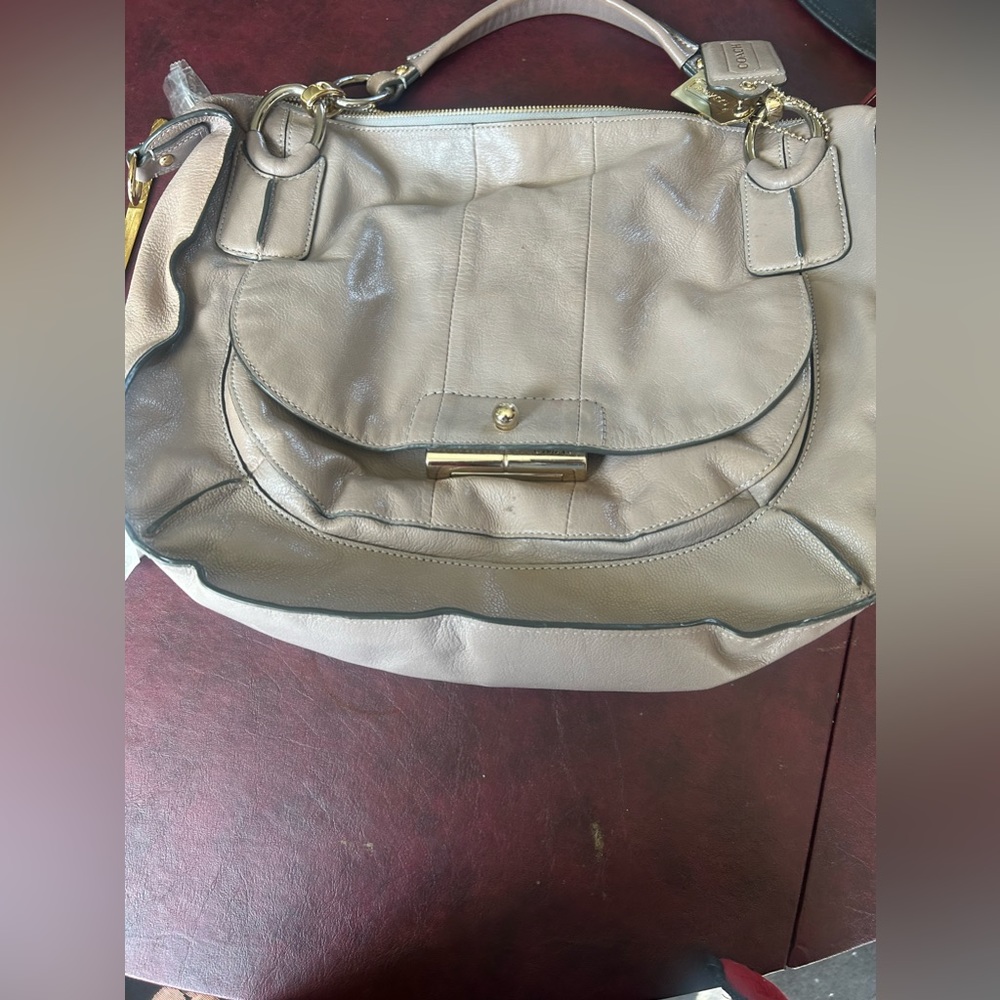 Coach Taupe Handbag Great Condition - Gem